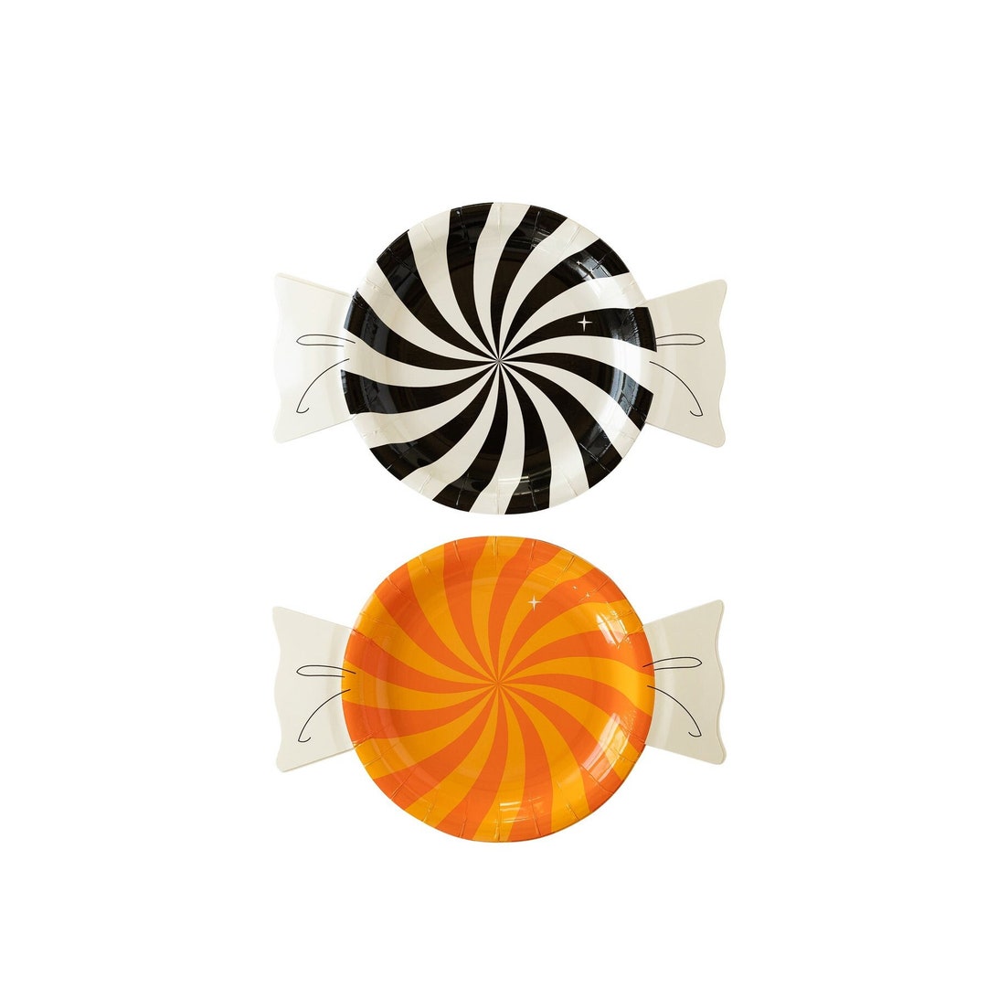 Candy Shaped Plates - Halloween Decorations - Halloween Tableware ...