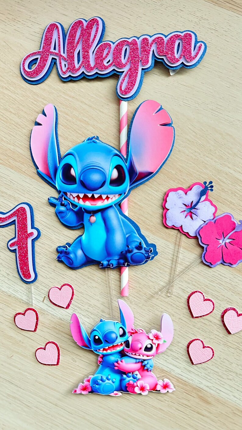 Stitch And Lilo Cake Topper Stitch Cake Topper Stitch And Lilo