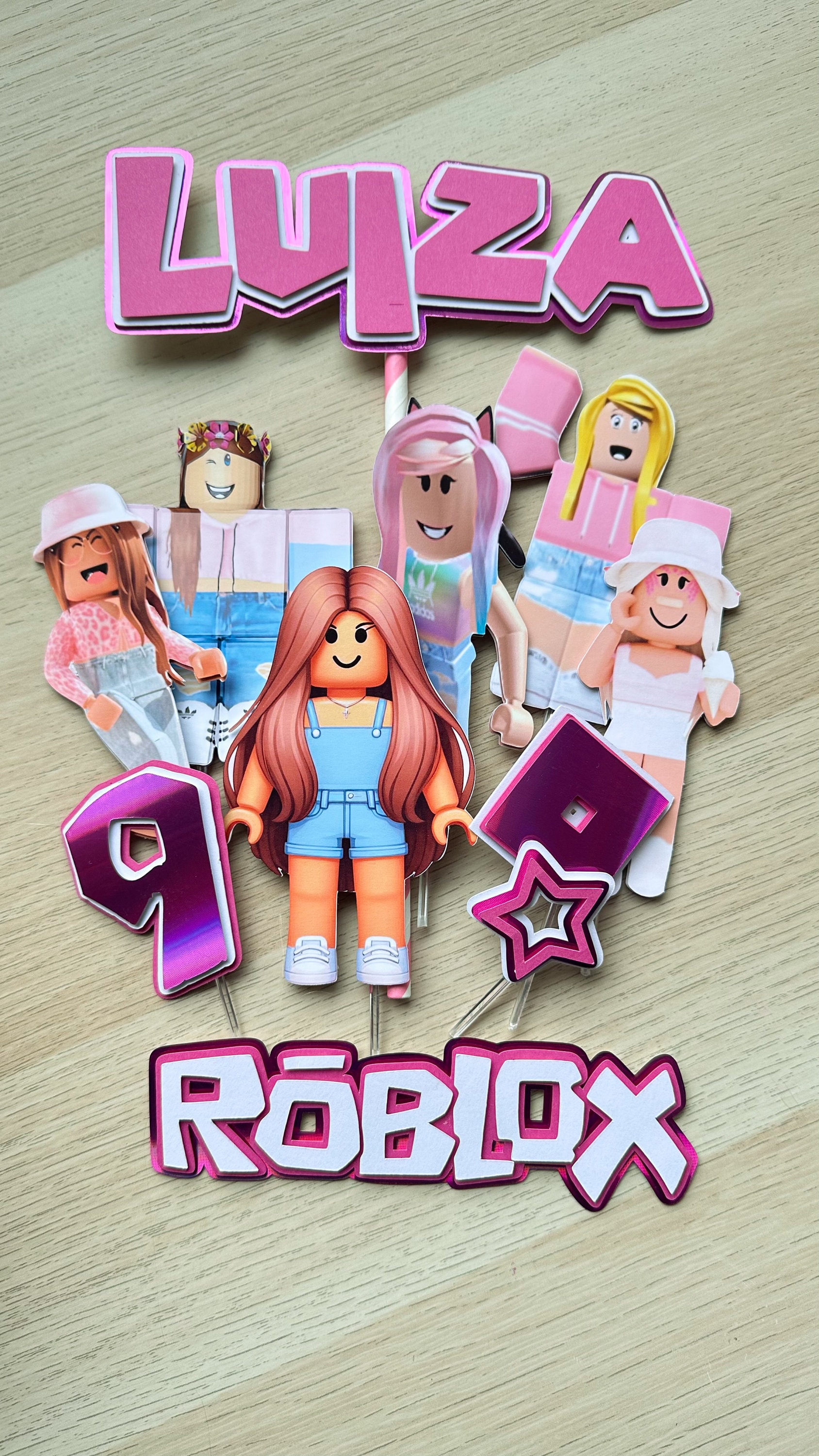 Roblox Cake Topper Girls / Roblox Cake Topper / Roblox Girls / Roblox ...