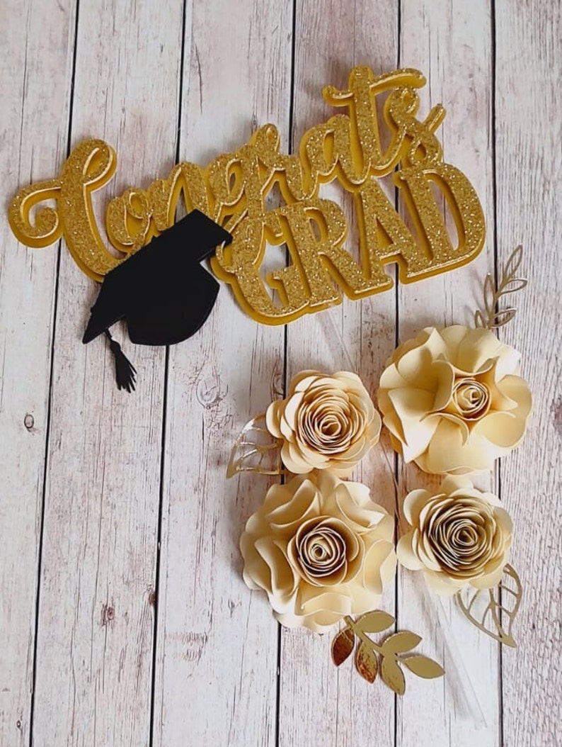 Cake Topper Congrats Grad - Etsy