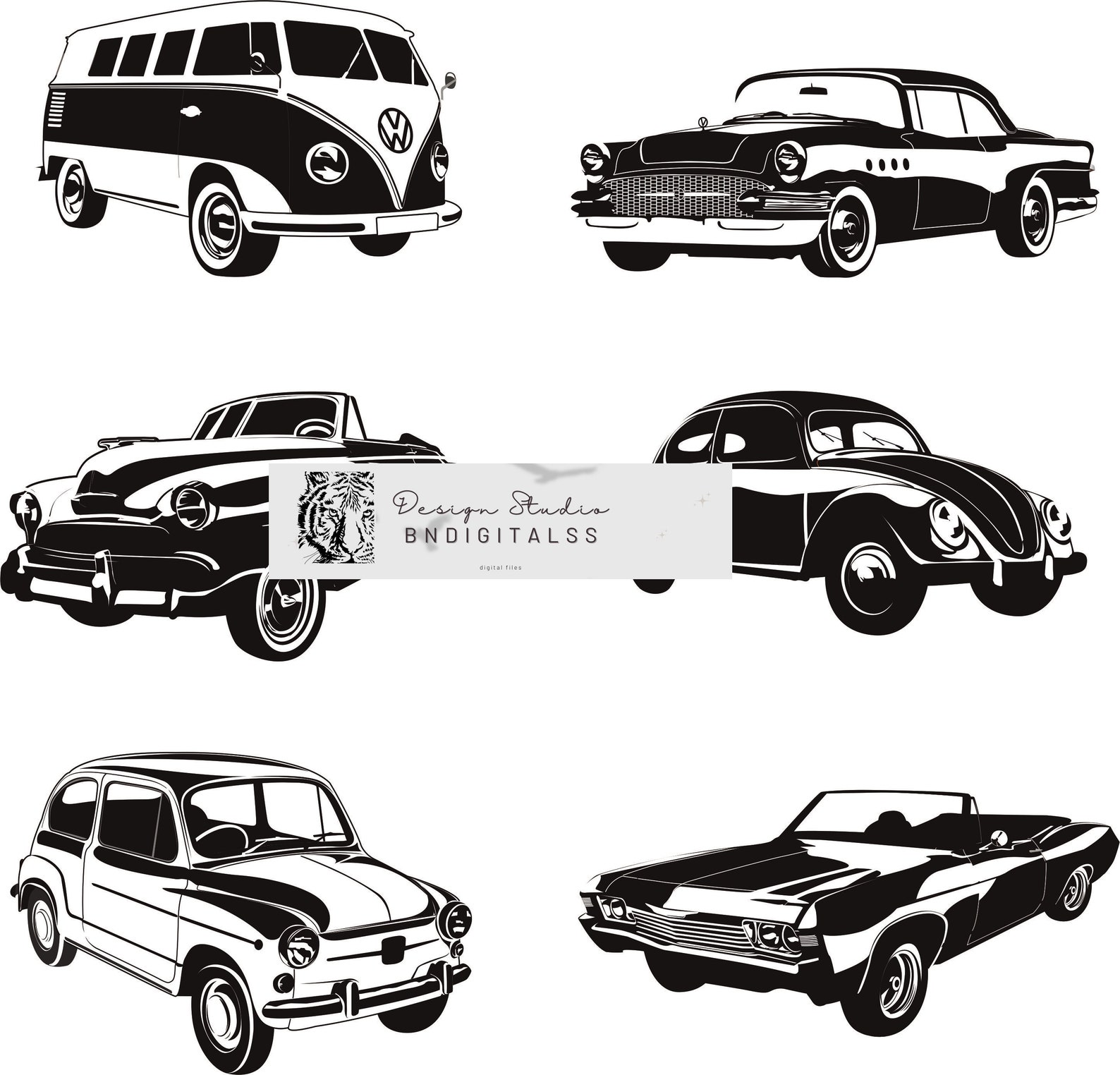 Car Svg, Classic Cars Svg, Retro Cars Svg, Svg Files for Cricut ...