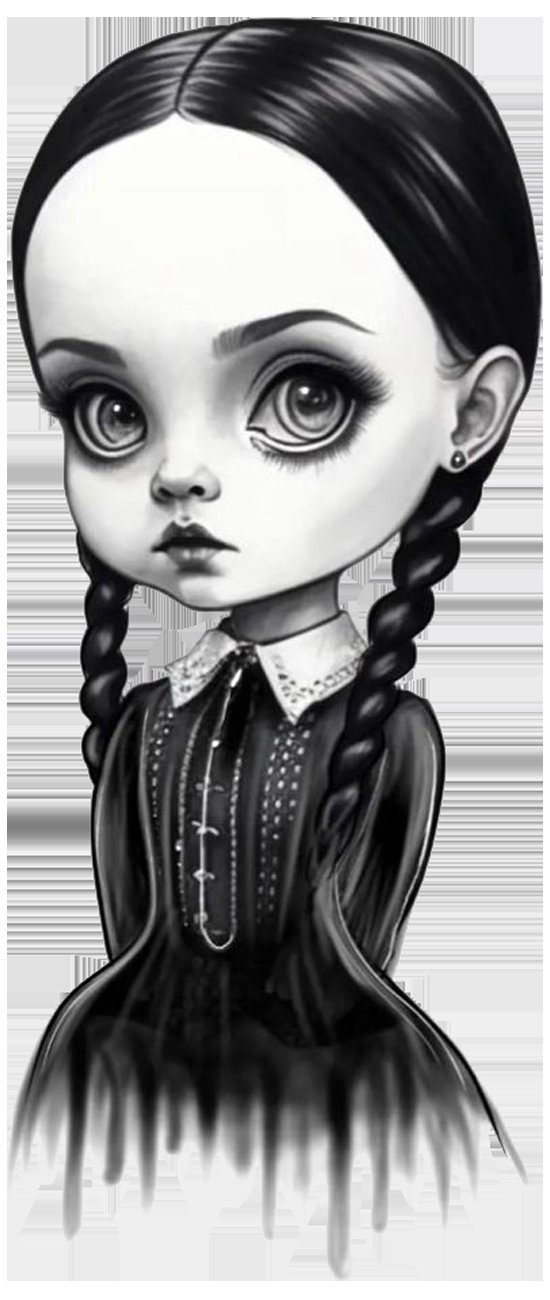 Wednesday Seamless Pattern, Cartoon Seamless Pattern, Horror Seamless ...