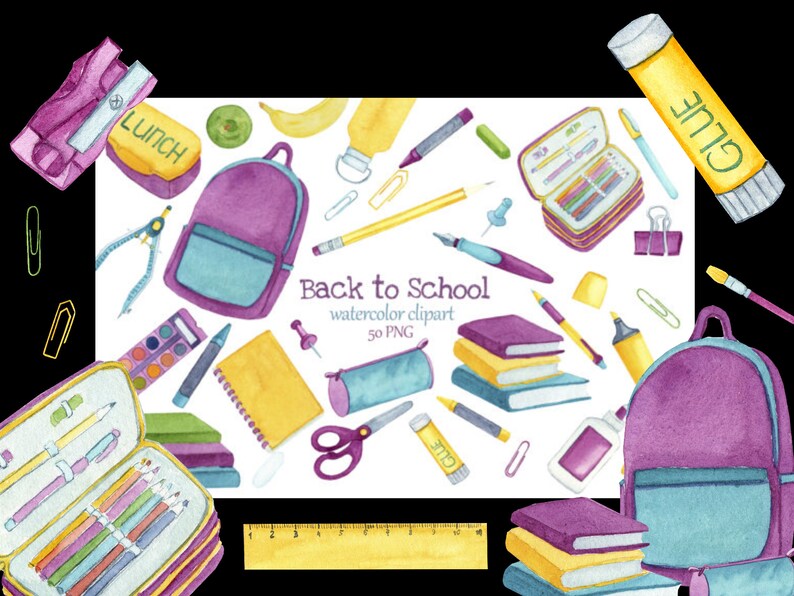 Back to School Clipart Teacher Clipart School Clipart - Etsy