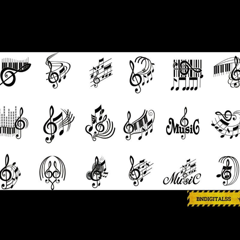 Music Symbol Svg - Etsy