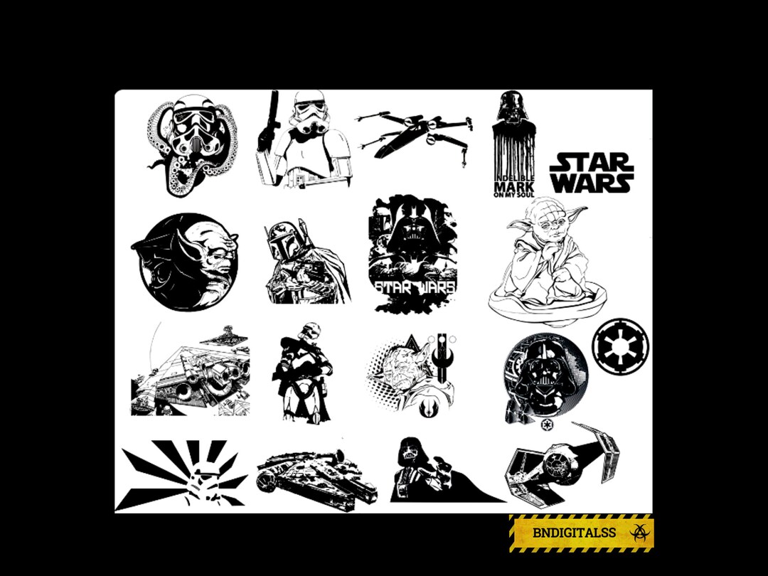 Star Wars SVG Bundle, Star Wars Files, Star Wars Clipart, Star Wars Cut ...