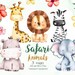 Safari Animals Png, Animal Svg, Jungle Animals Png, Cute Animals Png ...