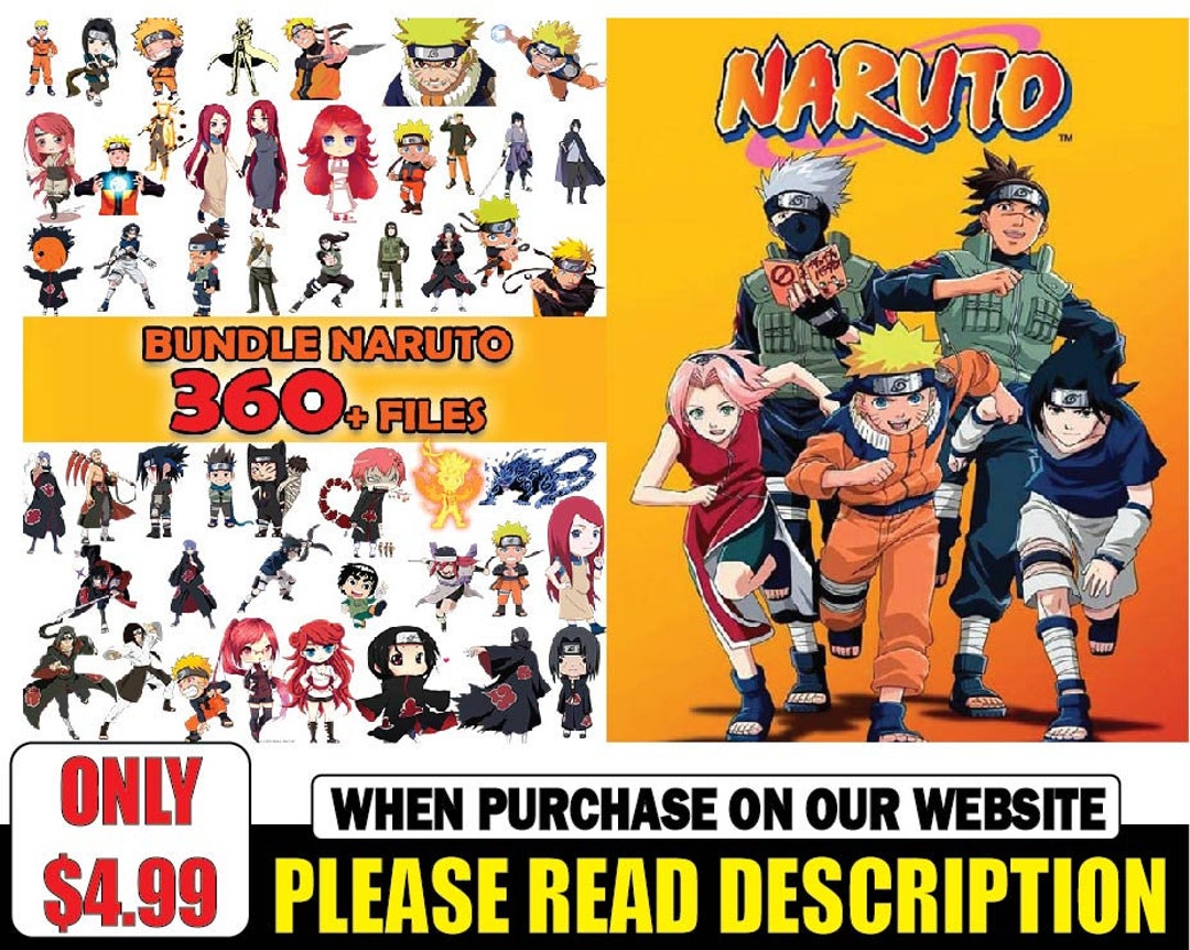 Bundle 360 Files Naruto Png Naruto Bundle Png Mega Bundle - Etsy