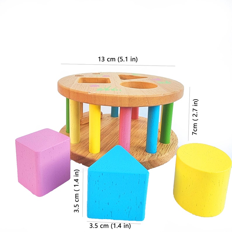 Wooden Snail Pull Toy: Montessori Shape Sorter - Etsy Australia