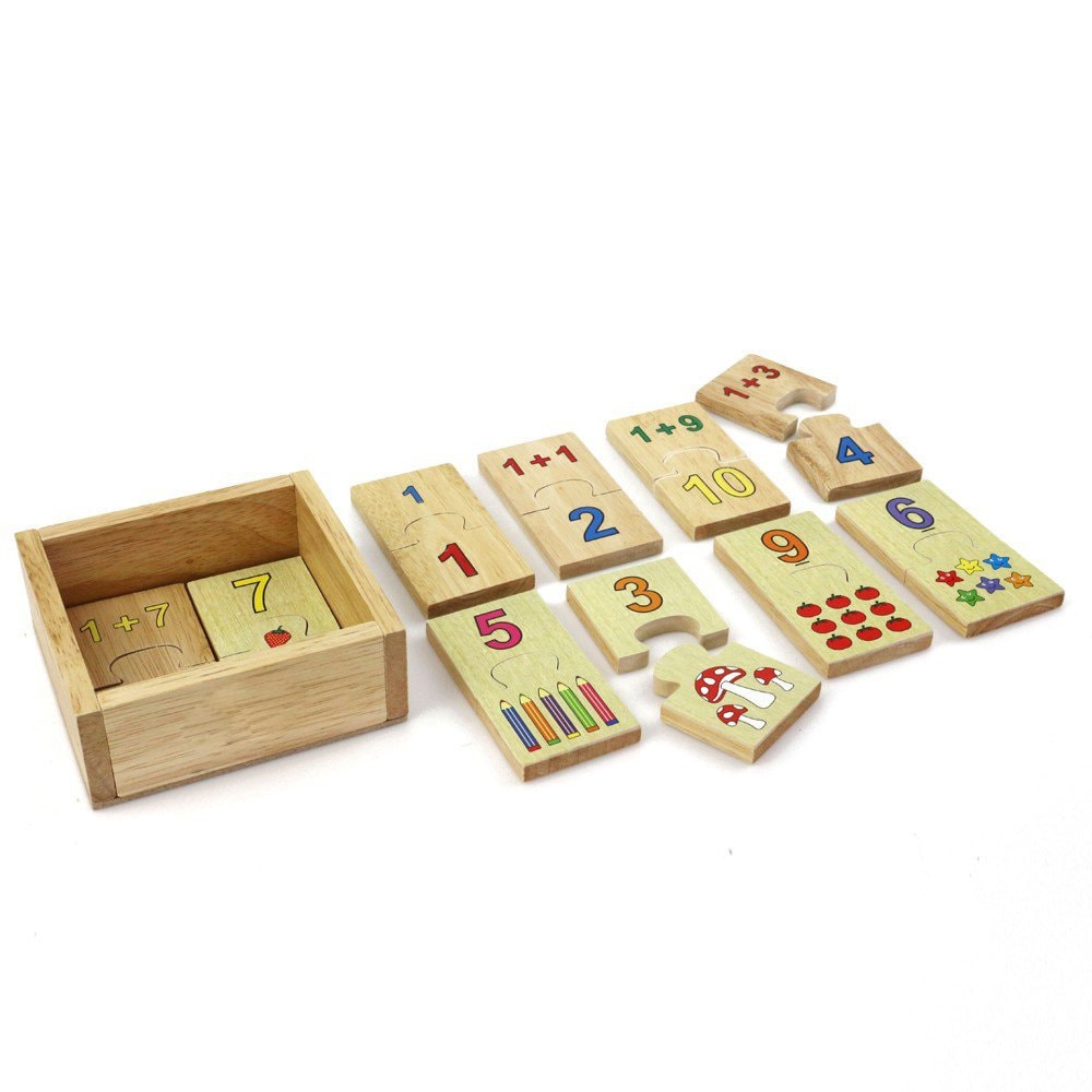 Wooden Correcting Number Puzzle With Sturdy Storage Box - Etsy