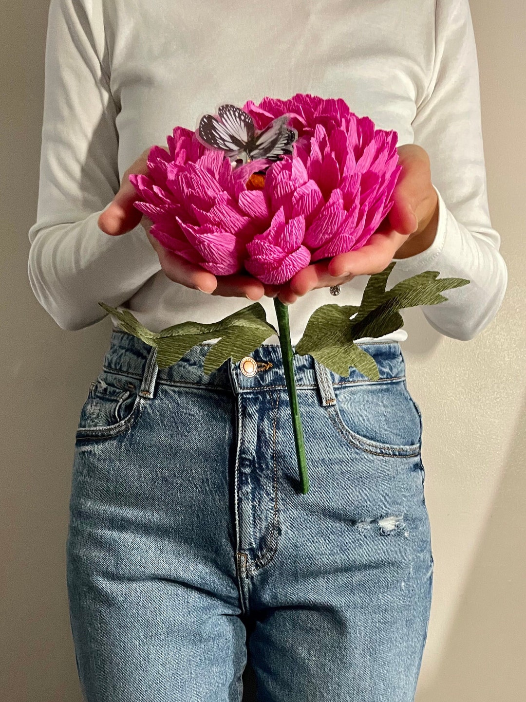 Chocolate Gift, Birthday Gift, Crepe Paper Flower, Unique Gifts - Etsy
