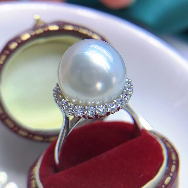 Big Pearl Ring - Etsy