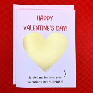 Customizable Happy Valentines Day Scratch Card Scratch off - Etsy Canada