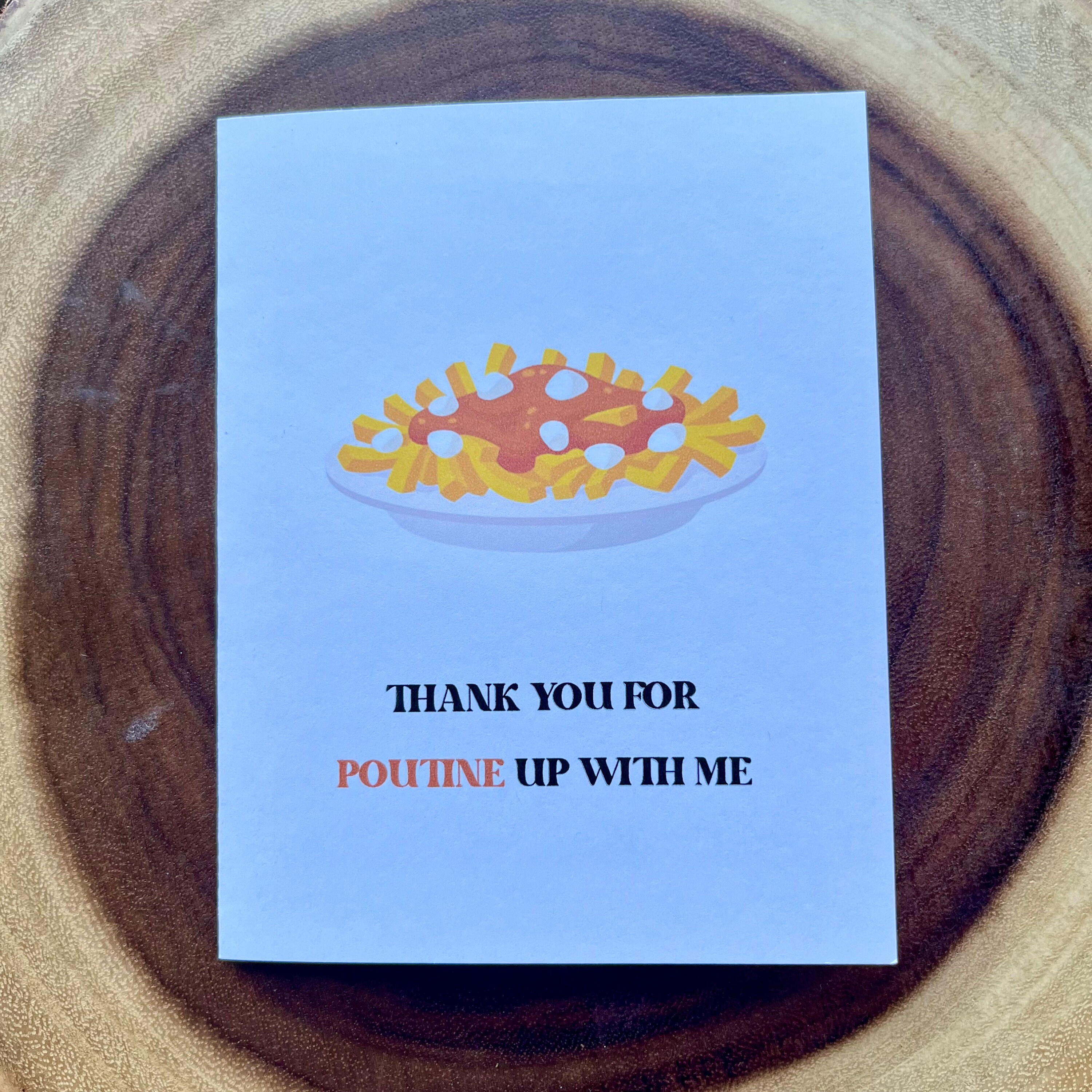 Funny Poutine Anniversary Card, Fries and Gravy Anniversary Gift ...