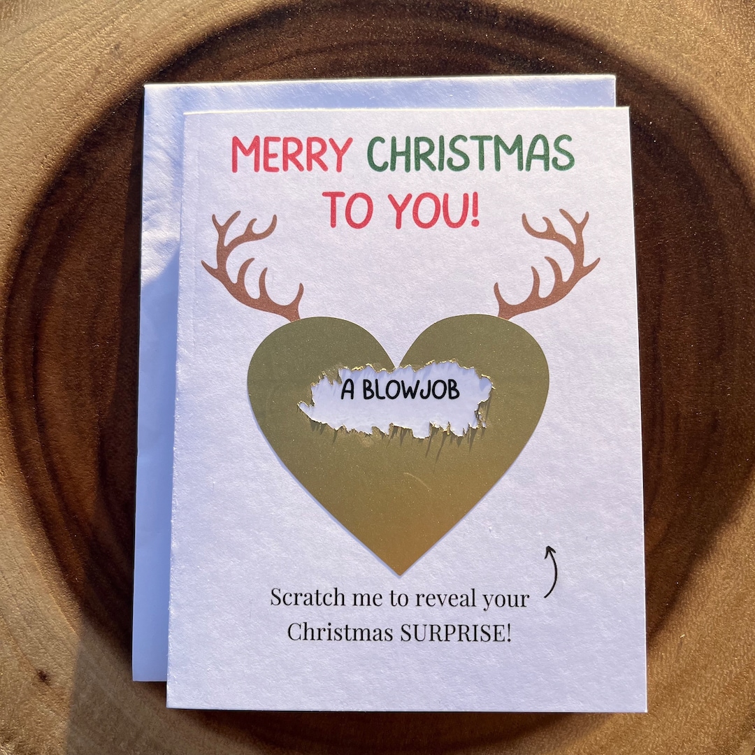 Christmas Customizable Scratch Card, Scratch off for Surprise, Gold ...