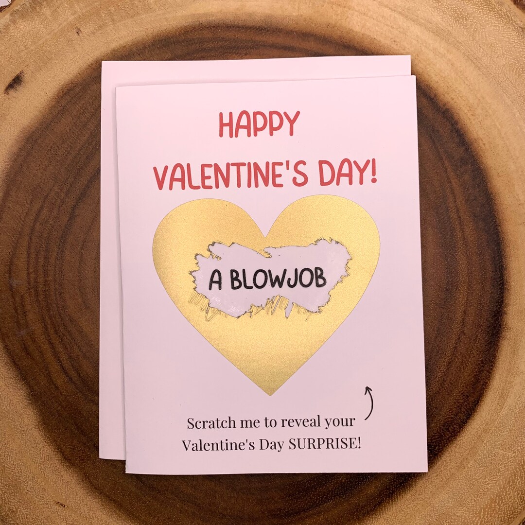 Customizable Happy Valentines Day Scratch Card Scratch off - Etsy Canada