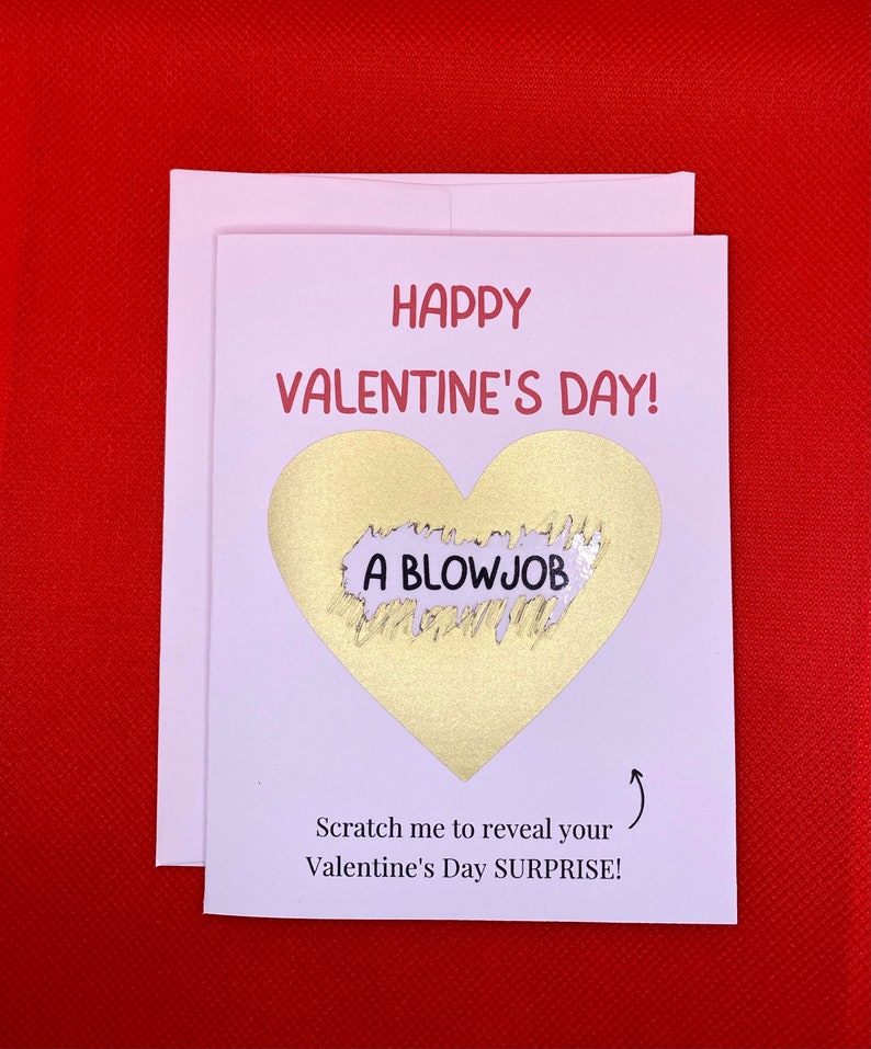 Customizable Happy Valentines Day Scratch Card Scratch off - Etsy Canada