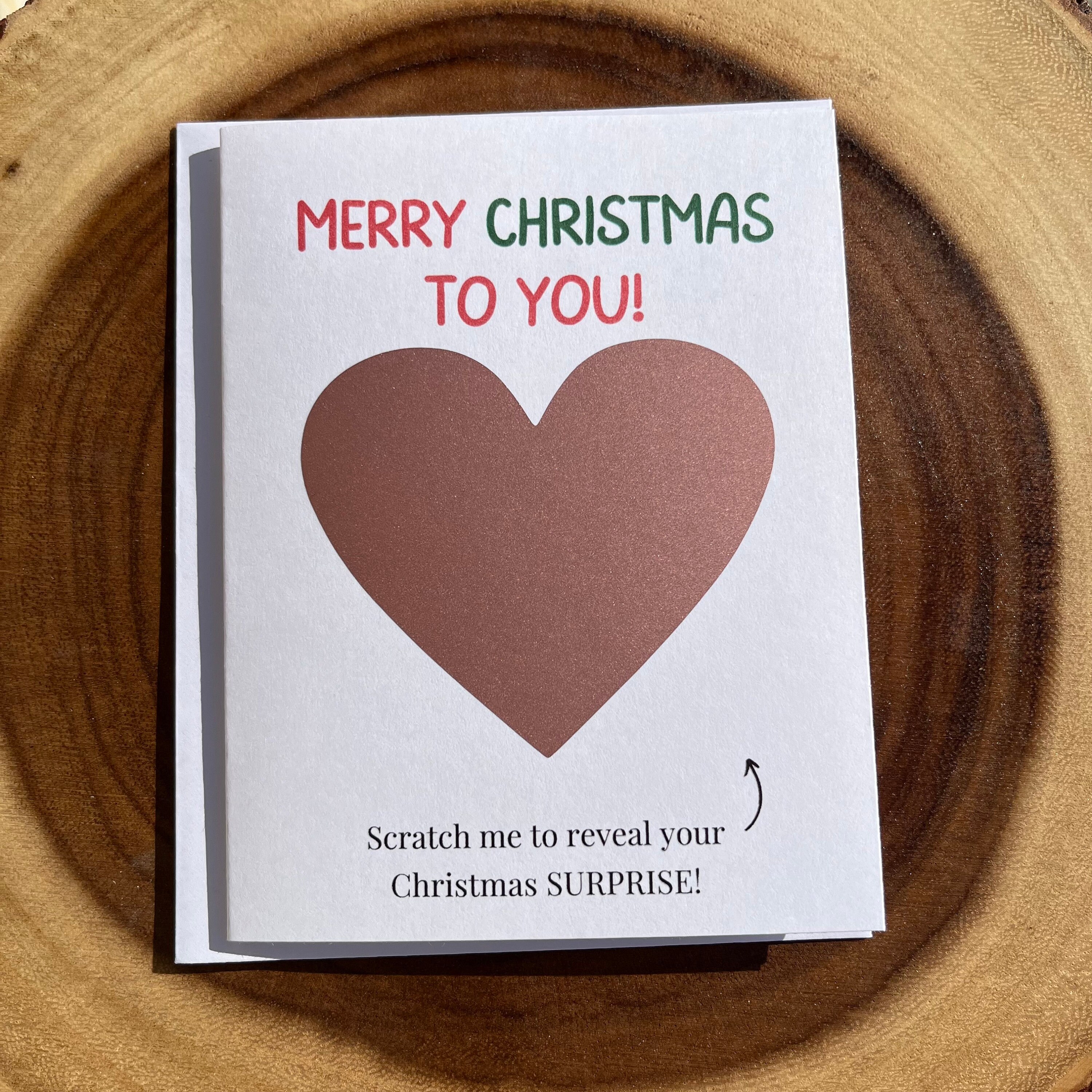 Scratch off Reveal Christmas Card for Boyfriend or Girlfriend, Funny ...