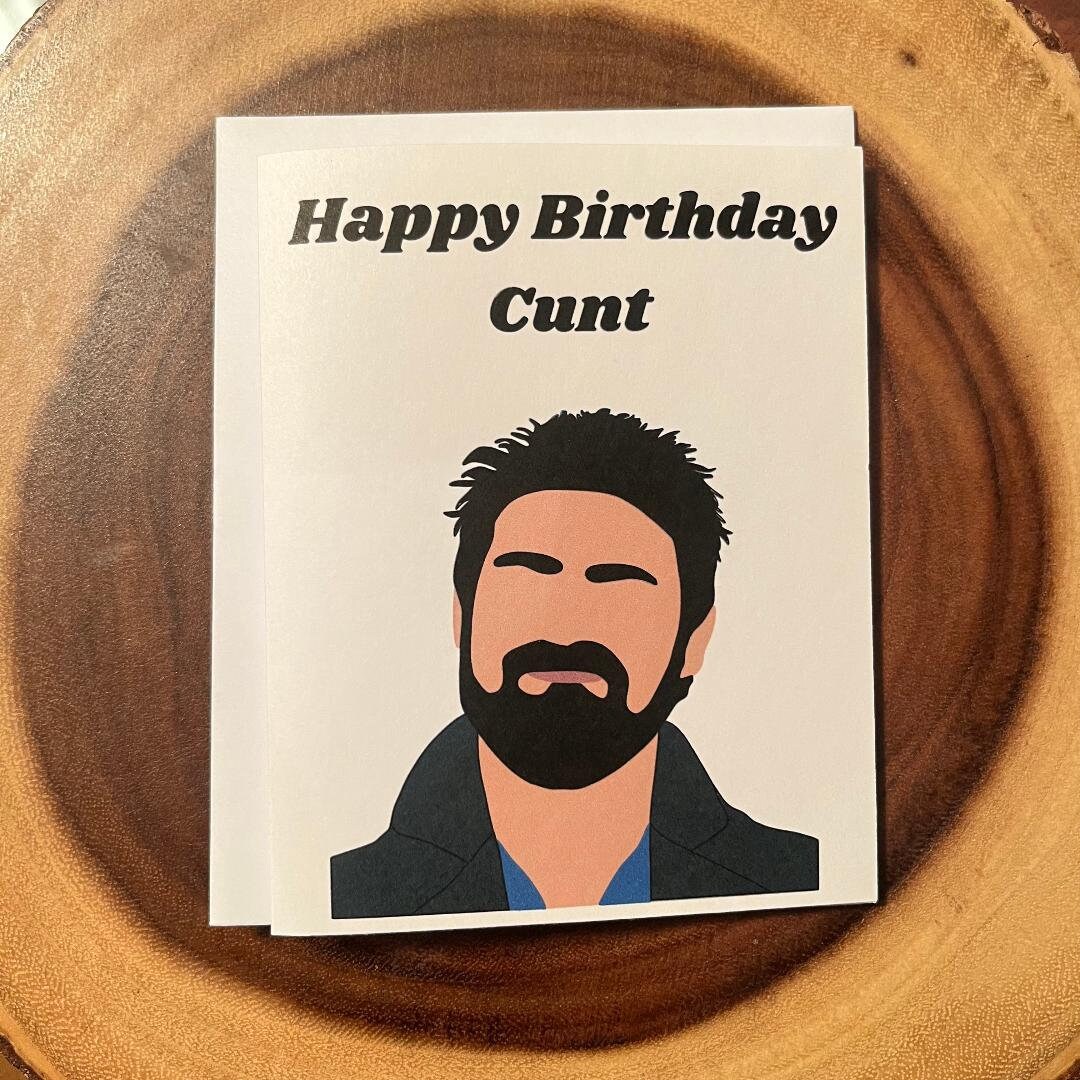 Billy Butcher Card, the Boys, Superhero, Funny Sarcastic Superior Evil ...