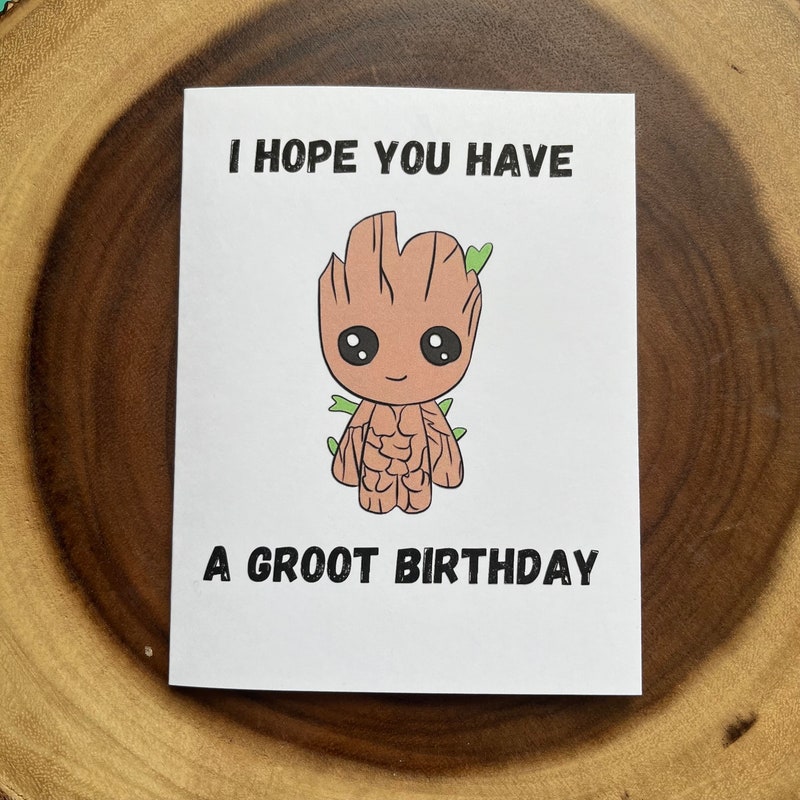 Groot Card - Etsy