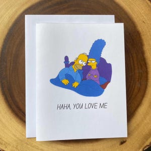 The Simpsons Funny Birthday Card, Funny Greetings Card, Simpsons ...