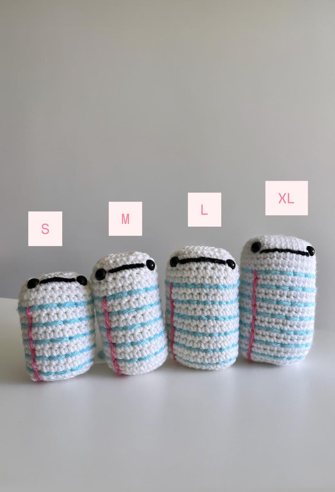 Paper Stationery Crochet Amigurumi | Cute Soft Toy Plush Decoration - Etsy