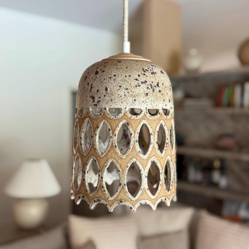 Clay Pendant Light - Etsy