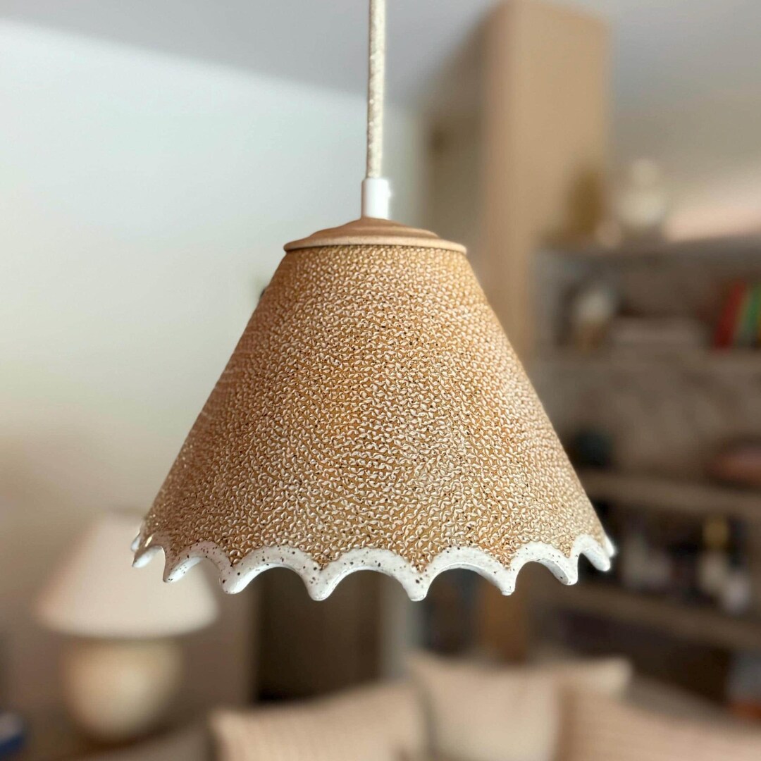 Handmade Ceramic Pendant Light Unique Ceiling Kitchen Island Light - Etsy