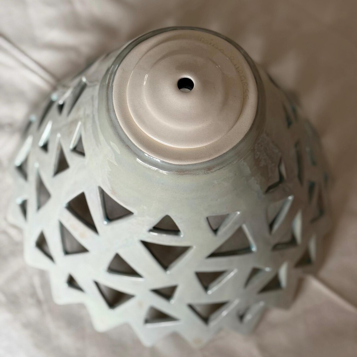 Cone Shape Ceramic Pendant Light Unique Ceiling Light for Boho Decor ...