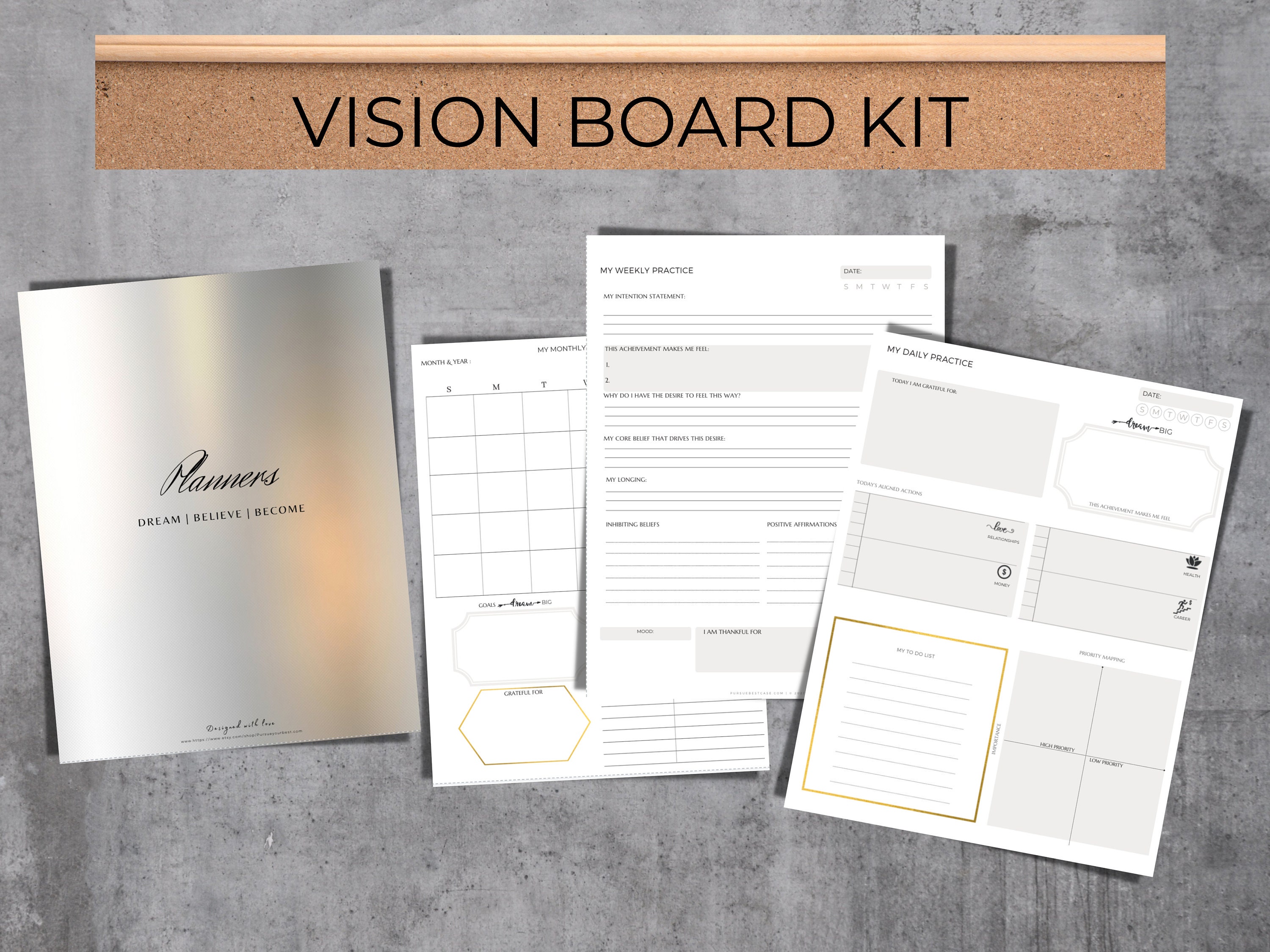 The Ultimate Digital Vision Board Kit. Manifesting Journal. - Etsy Canada