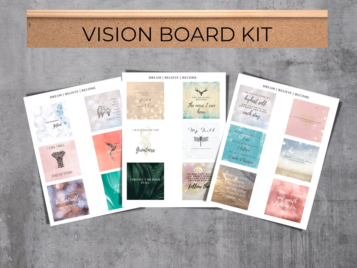 The Ultimate Digital Vision Board Kit. Manifesting Journal. - Etsy Canada