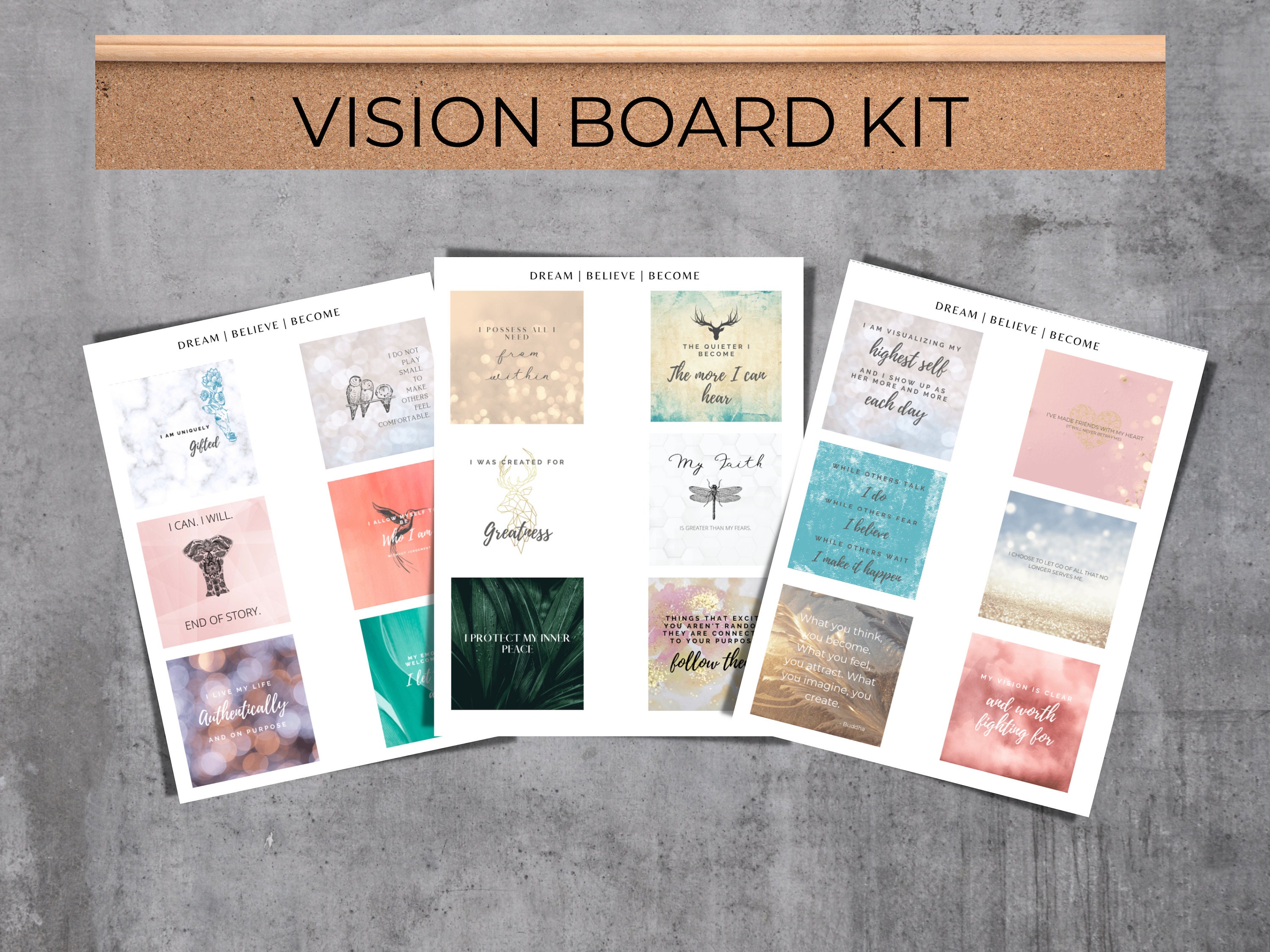 The Ultimate Digital Vision Board Kit. Manifesting Journal. Vision ...