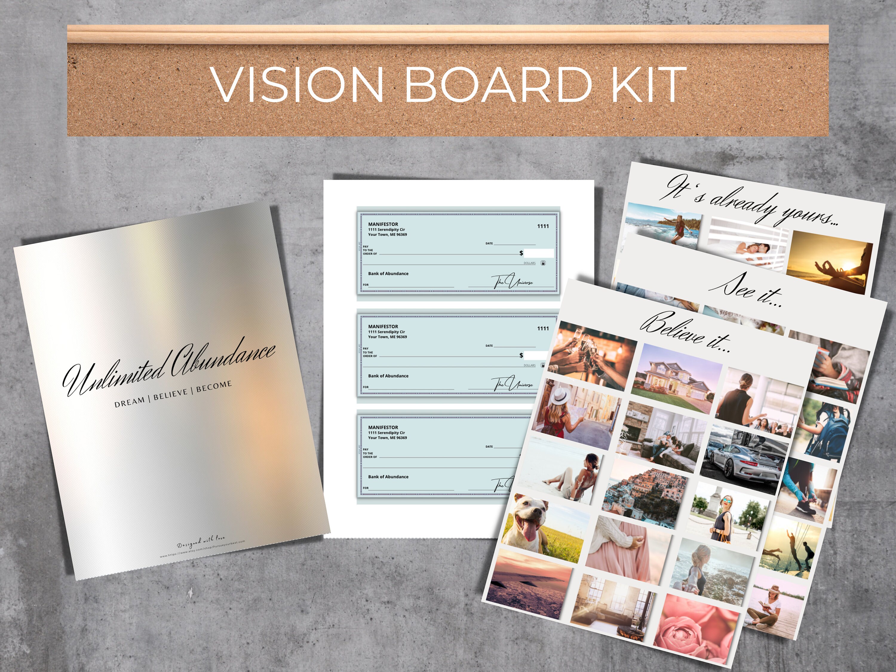 The Ultimate Digital Vision Board Kit. Manifesting Journal. - Etsy Canada