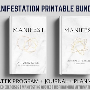 MANIFEST Digital Printable Journal and 4-week Program. Manifesting ...