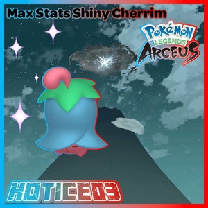 Pokémon Leyendas: Arceus Shiny Cherrim Max Stats - Etsy México