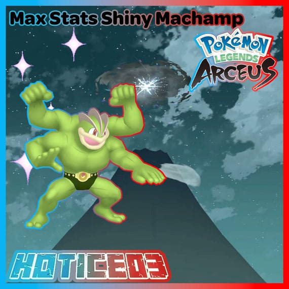 Pokemon Legends: Arceus Shiny Machamp Max Stats | Etsy