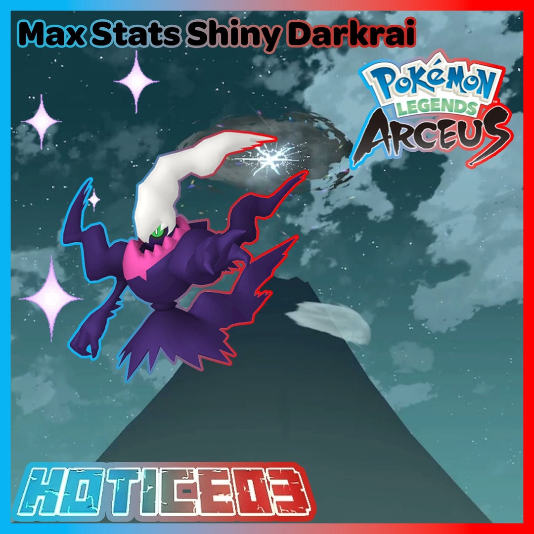 Pokemon Legends: Arceus Shiny Darkrai Max Stats - Etsy