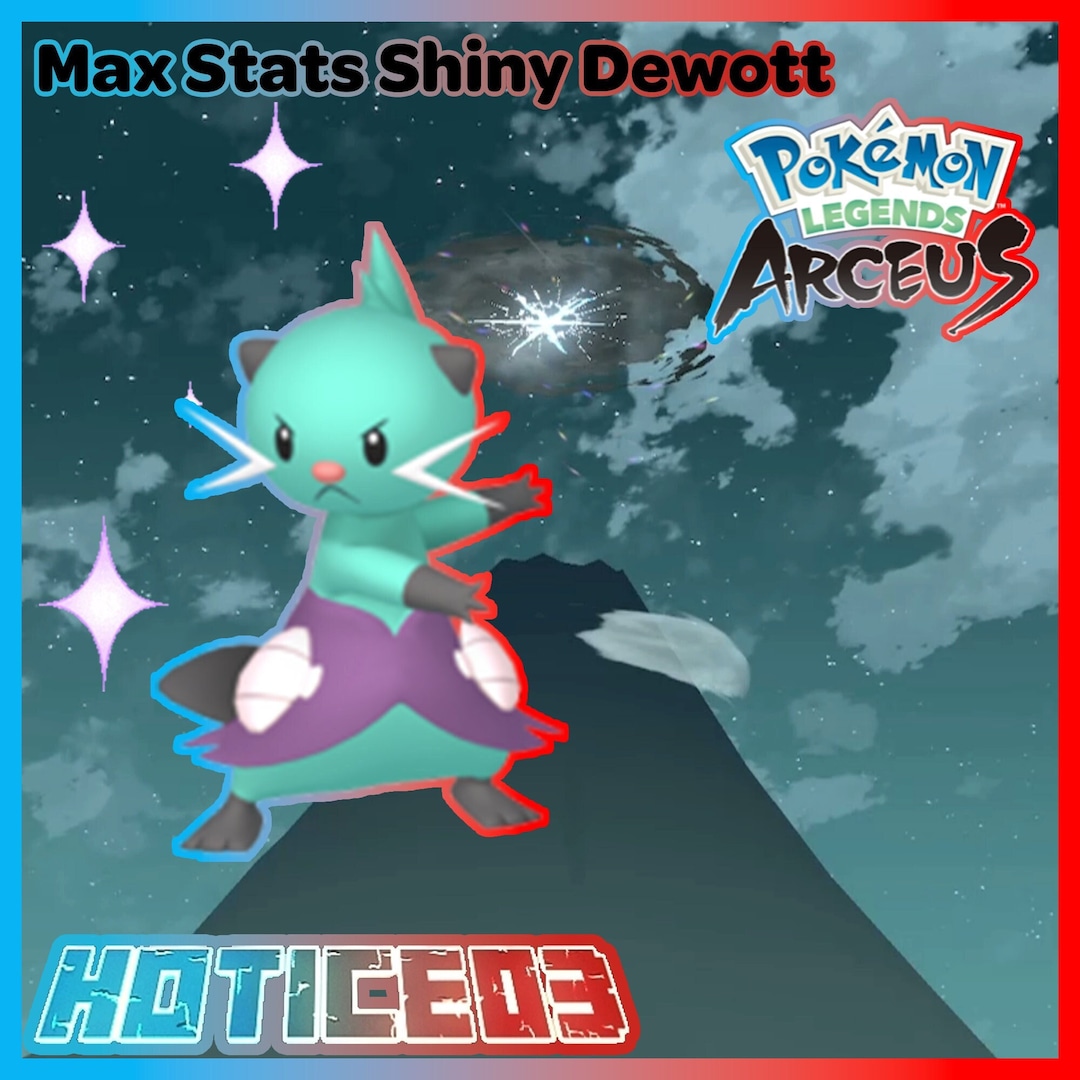 Pokemon Legends: Arceus Shiny Dewott Max Stats - Etsy
