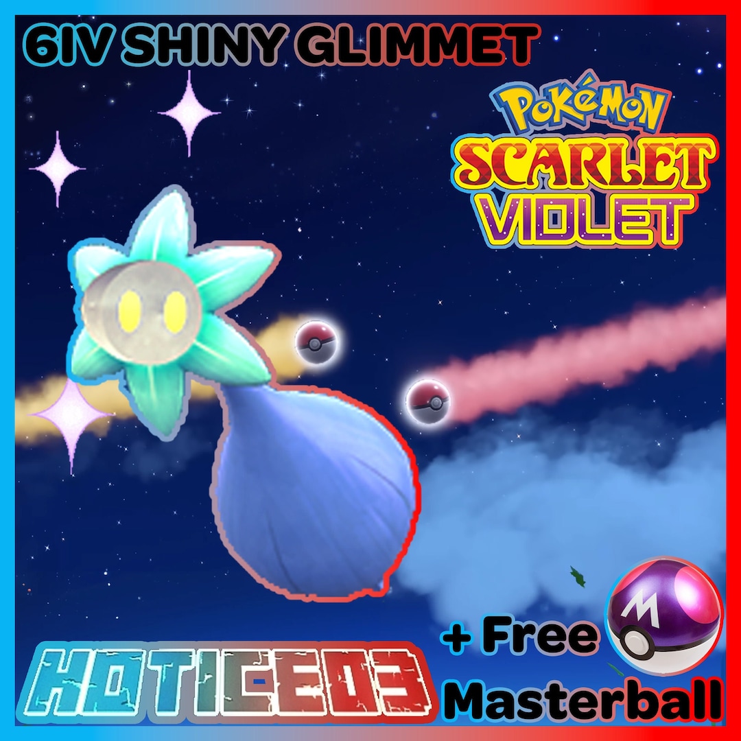 Pokemon Scarlet Violet Shiny Glimmet Max Stats 6IV Master - Etsy