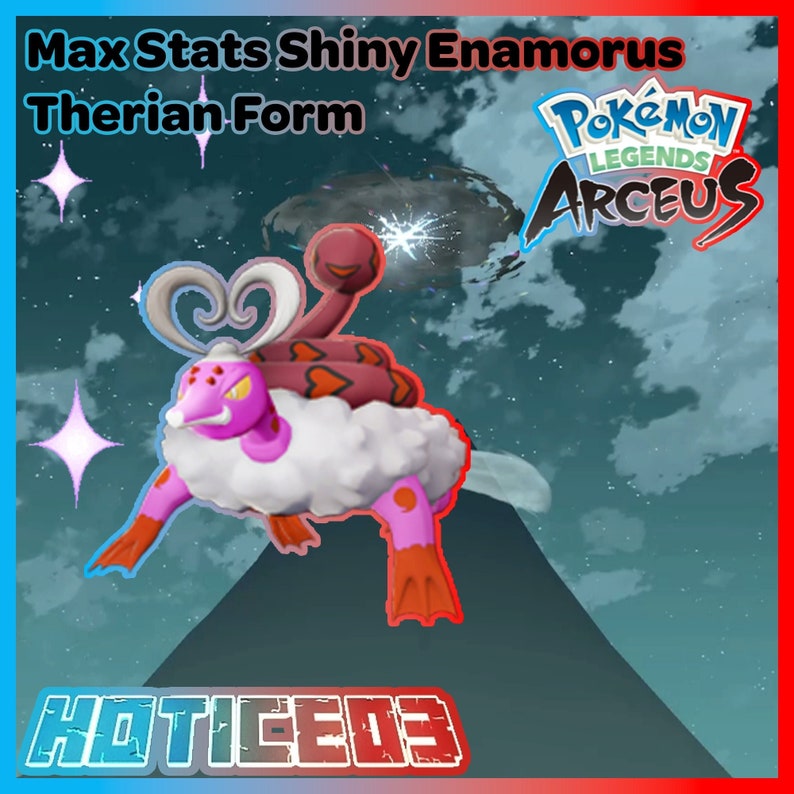 Pokemon Legends: Arceus Shiny Enamorus Therian Form Max Stats - Etsy