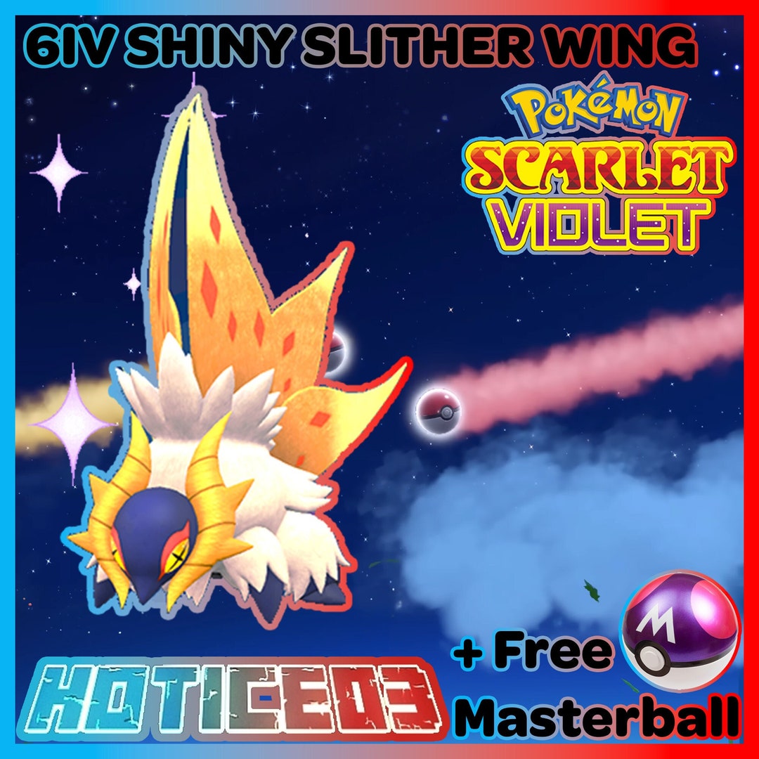 Pokemon Scarlet Violet Shiny Slither Wing Max Stats - Etsy