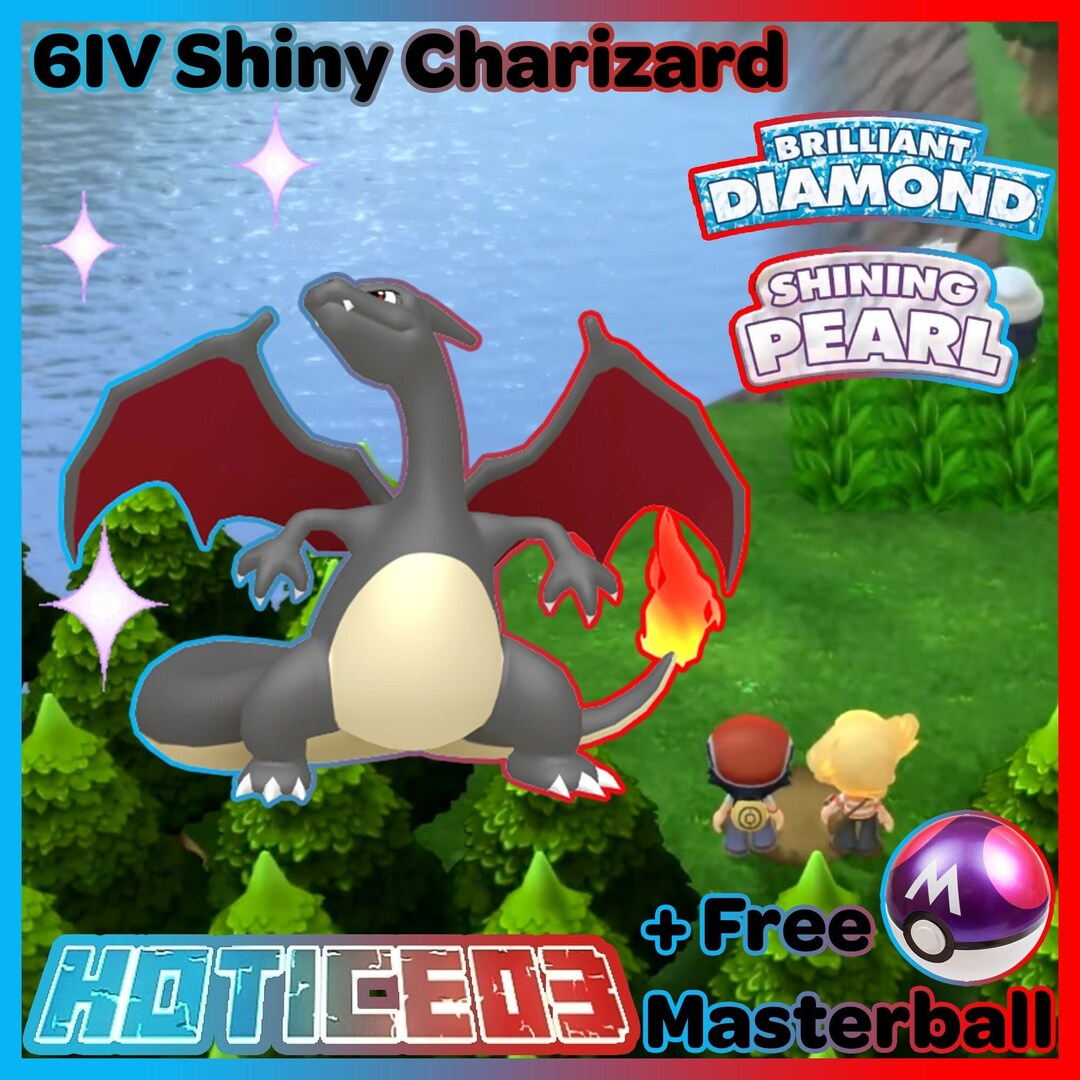 6IV Shiny Charizard Pokemon Brilliant Diamond Shining Pearl - Etsy