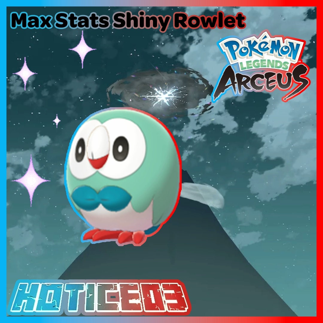 Pokemon Legends: Arceus Shiny Rowlet Max Stats - Etsy