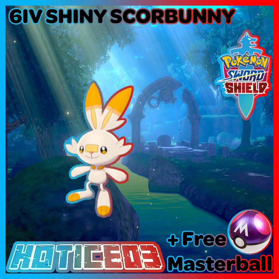 6IV Shiny Scorbunny Pokemon Sword and Shield Fast Trade - Etsy