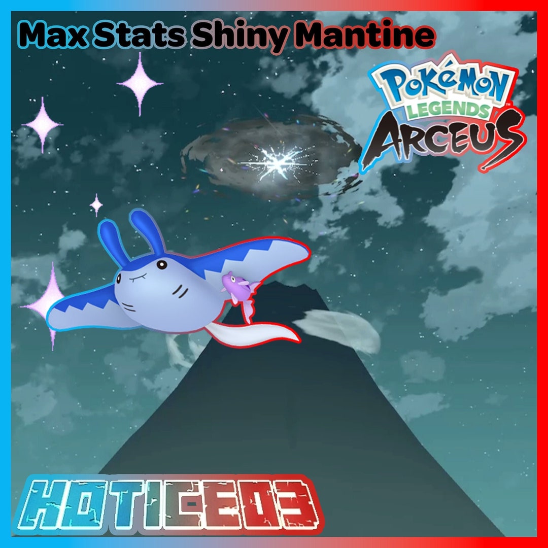 Pokemon Legends: Arceus Shiny Mantine Max Stats - Etsy