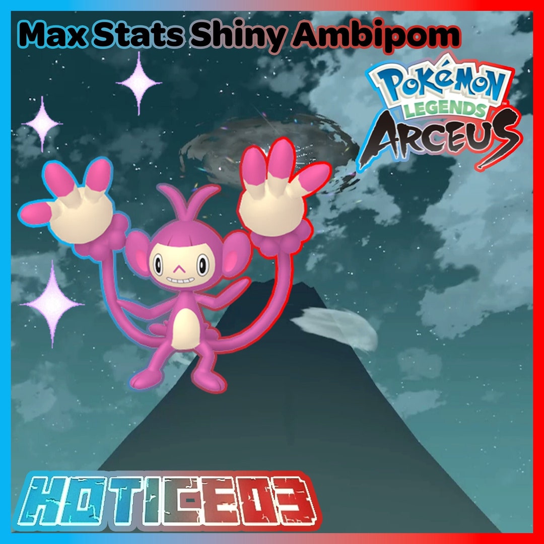 Pokemon Legends: Arceus Shiny Ambipom Max Stats - Etsy