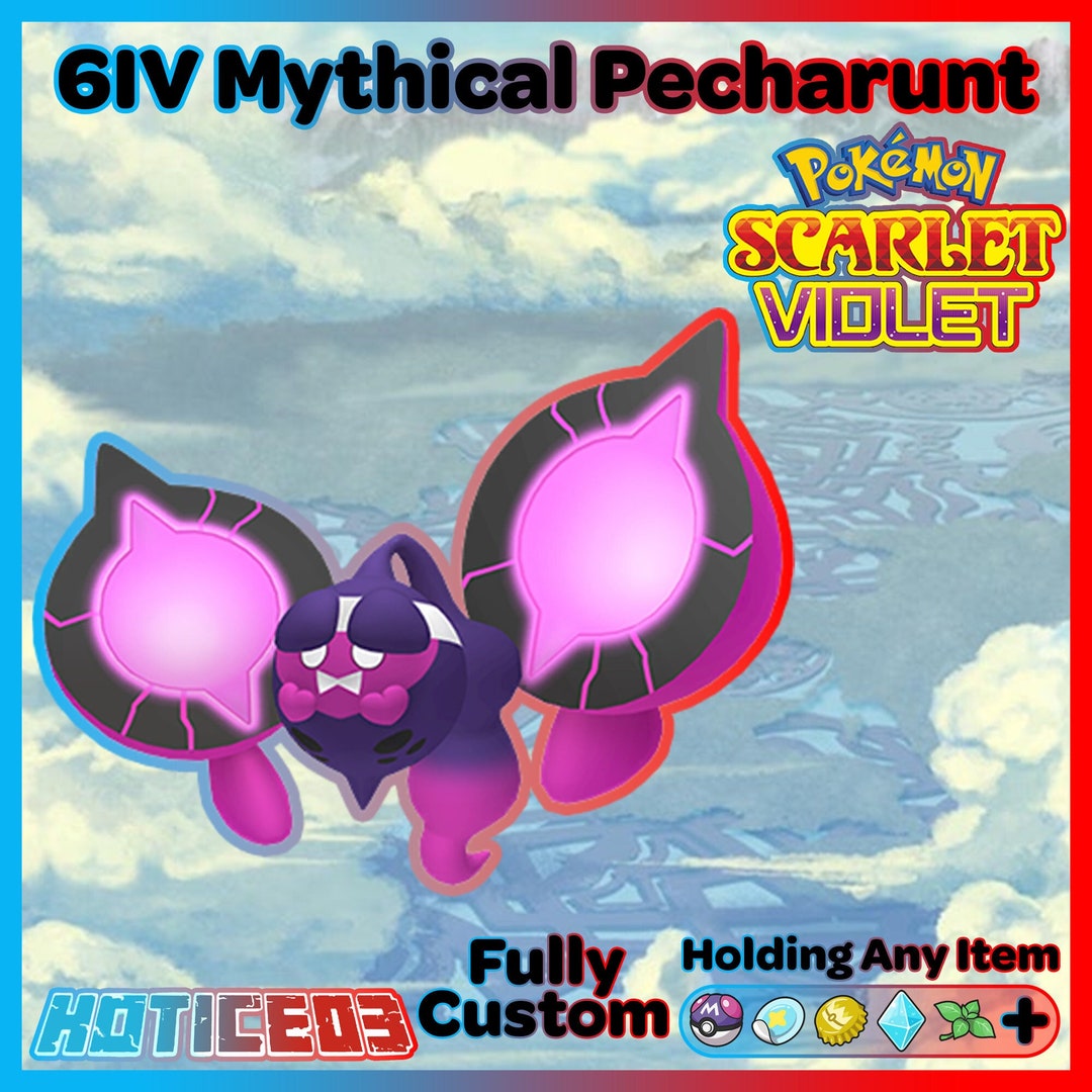 Pecharunt Mythical Brand New 6IV // Pokemon Scarlet & Violet Fast Trade ...