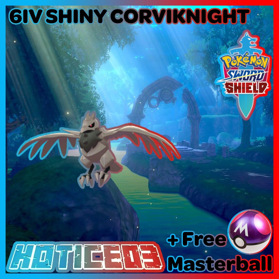 6IV Shiny Corviknight Pokemon Sword and Shield Fast Trade - Etsy