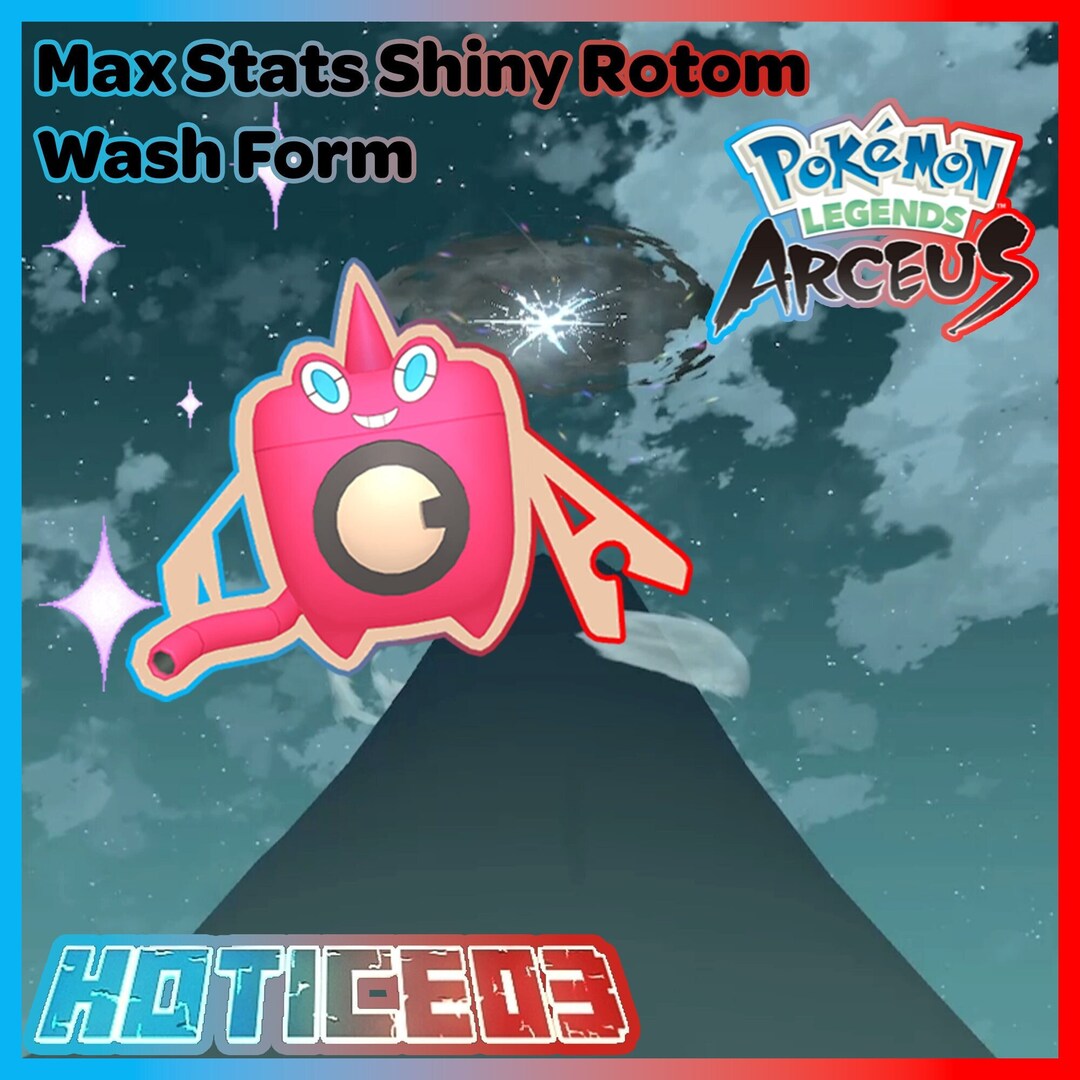 Pokemon Legends: Arceus Shiny Rotom Wash Max Stats - Etsy