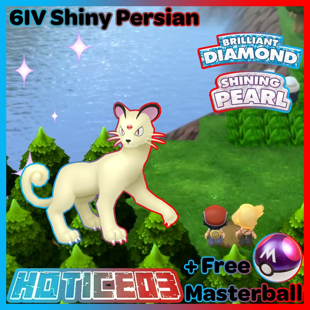 6IV Shiny Persian Pokemon Brilliant Diamond Shining Pearl - Etsy