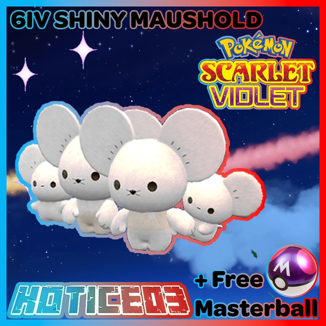 Pokemon Scarlet Violet Shiny Maushold Max Stats 6IV Master - Etsy Canada